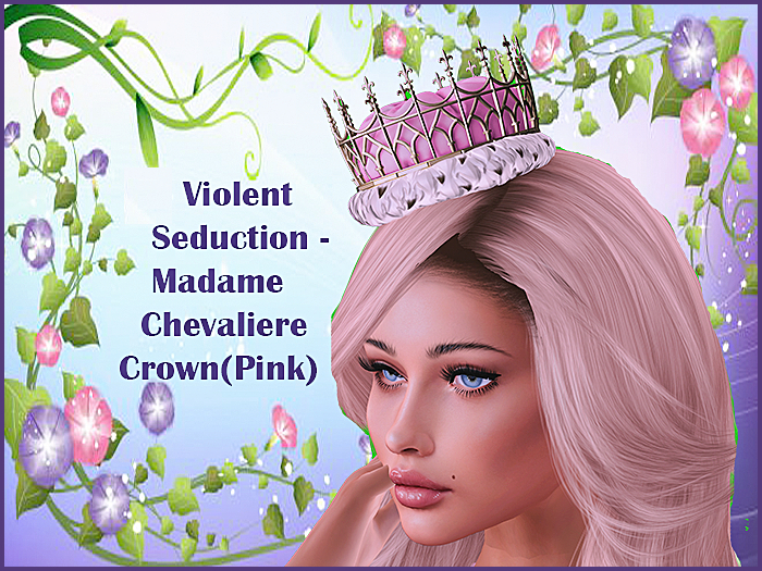Second Life Marketplace - Violent Seduction - Madame Chevaliere Crown (Pink)